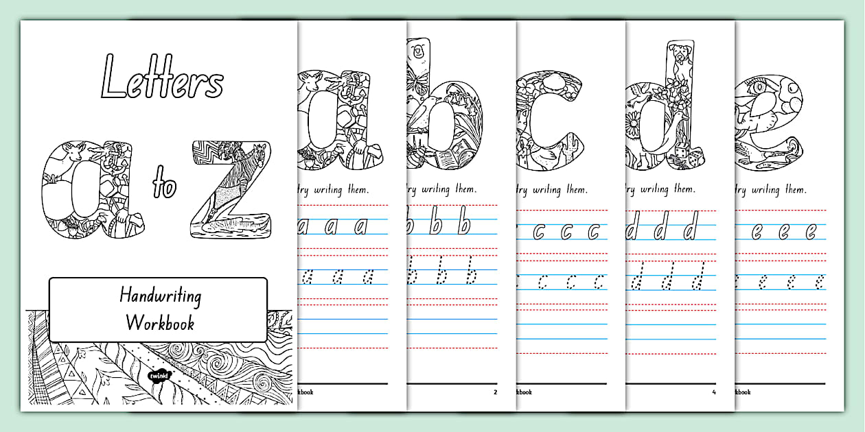 A to Z Handwriting the Alphabet | Third Booklet | EYLF-F-2
