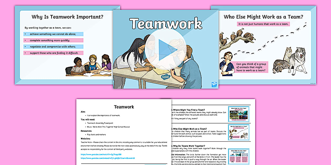 Whole School Teamwork Pack | Working Together Assembly KS1