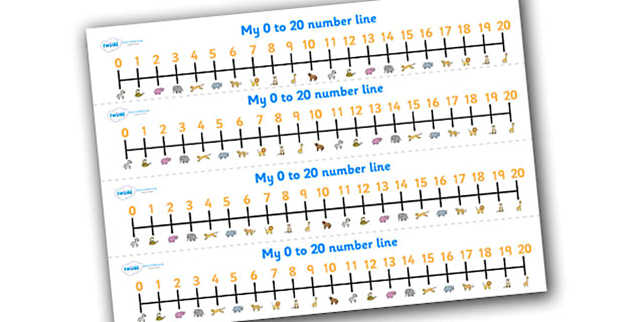 Safari Number Line (0-20) (Teacher-Made) - Twinkl