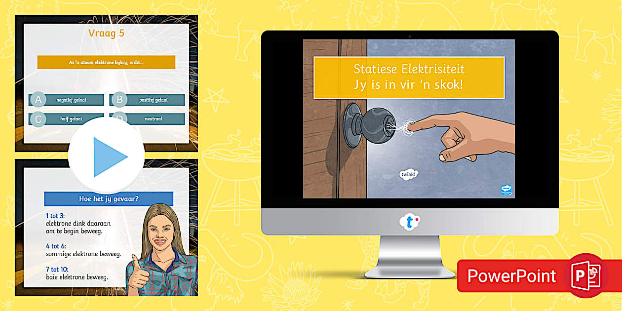 Statiese Elektrisiteit PowerPoint Vasvra (Teacher-Made)