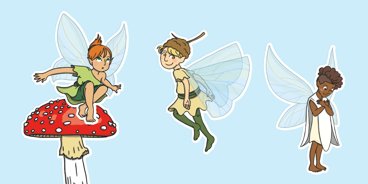 Fairy Bedroom Decorations | Twinkl Cut-Out Fairies - Twinkl