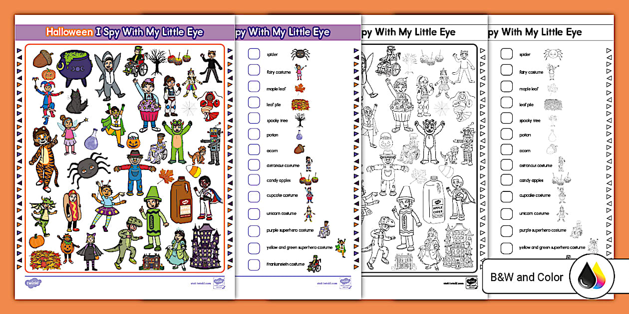 Halloween I Spy With My Little Eye | K-2nd Grade | Twinkl US