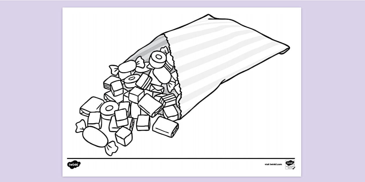 Sweets Colouring | Colouring Sheets (teacher made) - Twinkl