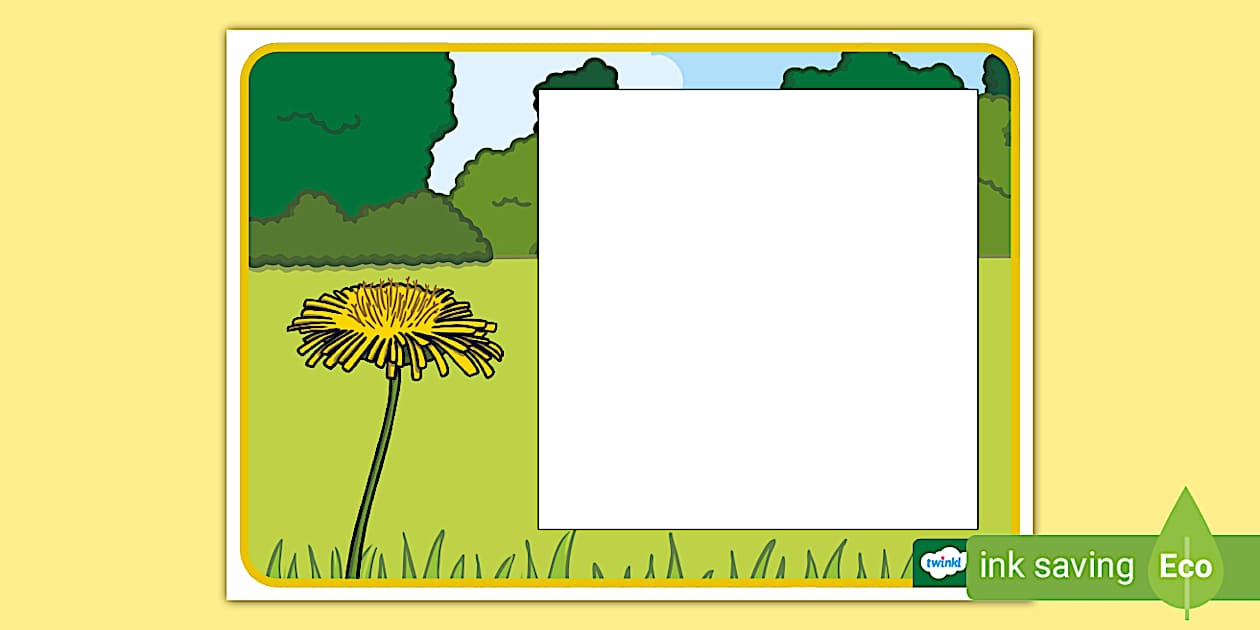 Dandelion Photo Frame (teacher made) - Twinkl