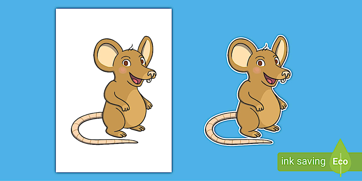 Maths Mouse Stick Puppet (teacher made) - Twinkl