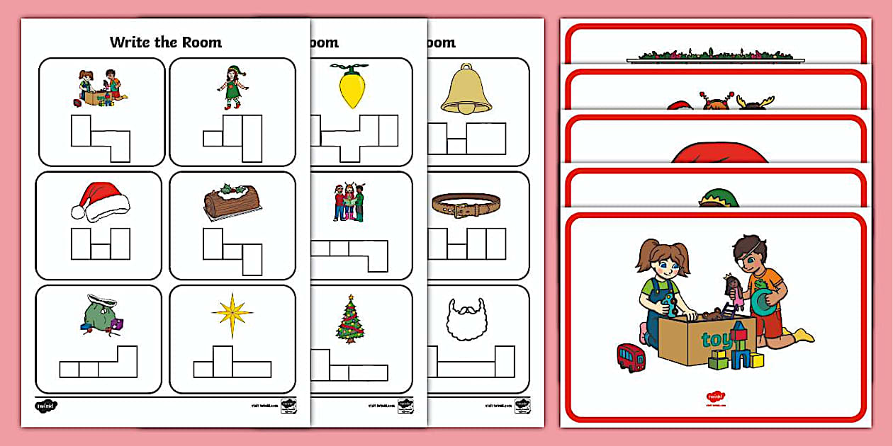 Christmas-Themed Letter Shape Activity (Teacher-Made)