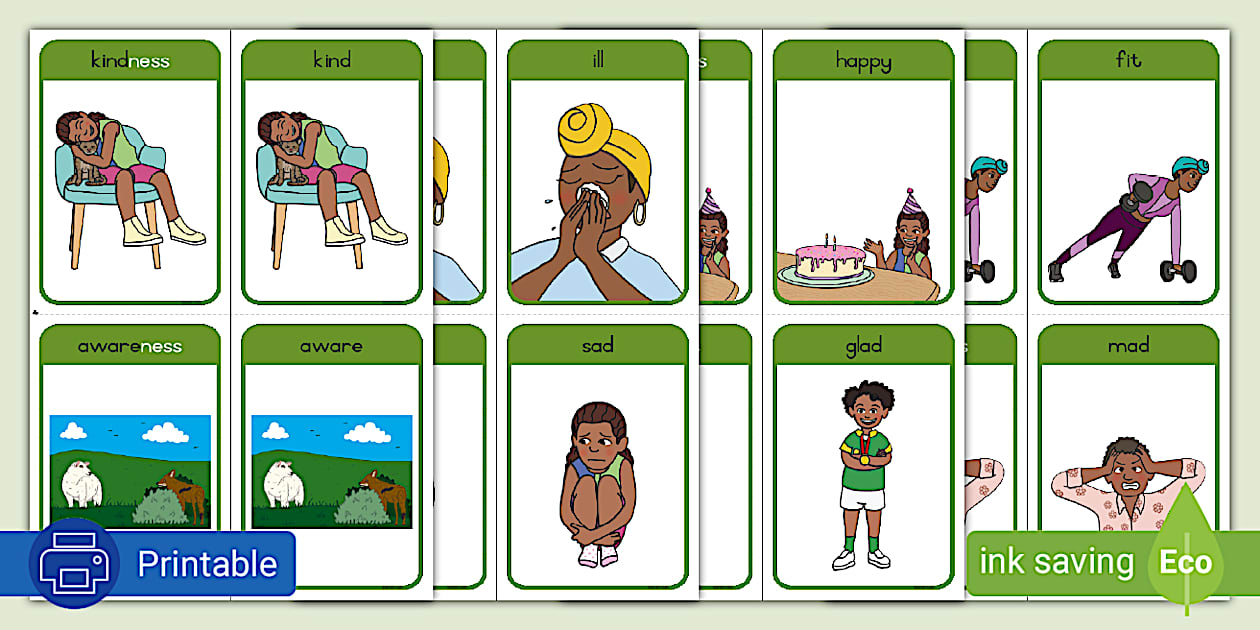 Suffix -ness Flash Cards (teacher made) - Twinkl