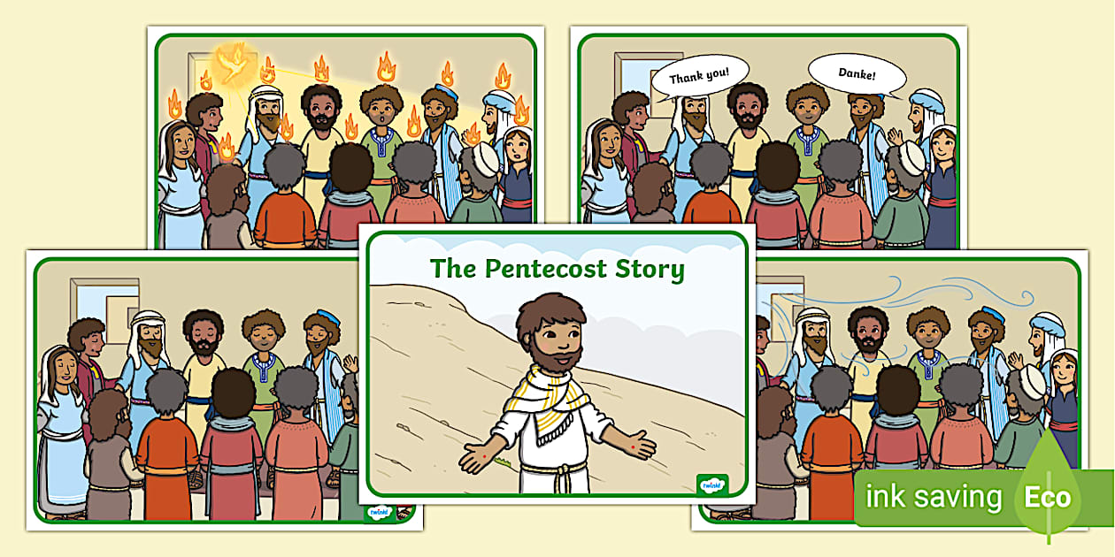 Pentecost Story Sequencing (teacher made) - Twinkl