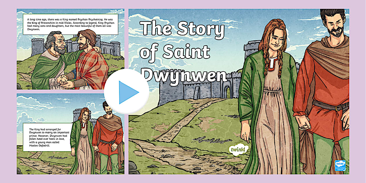 Welsh Myths and Legends: Saint Dwynwen Story PowerPoint