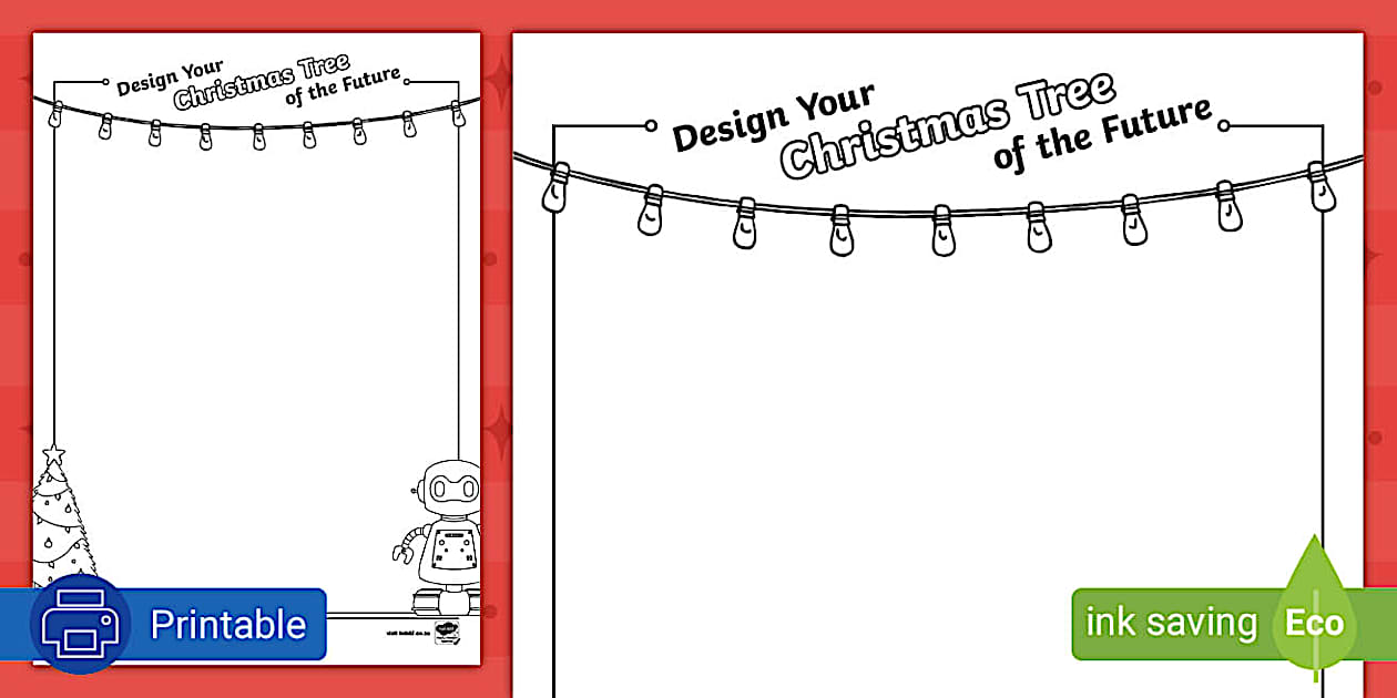 Design your Christmas Tree of the Future (teacher made)