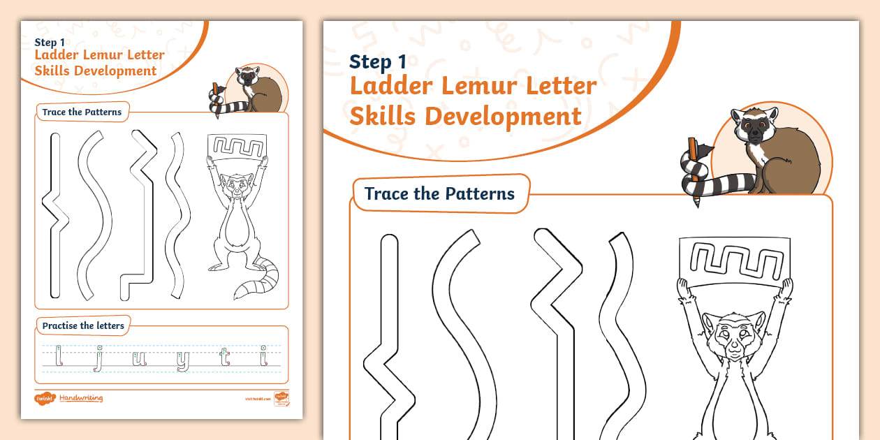 Step 1 Ladder Lemur Skills Development (teacher made)
