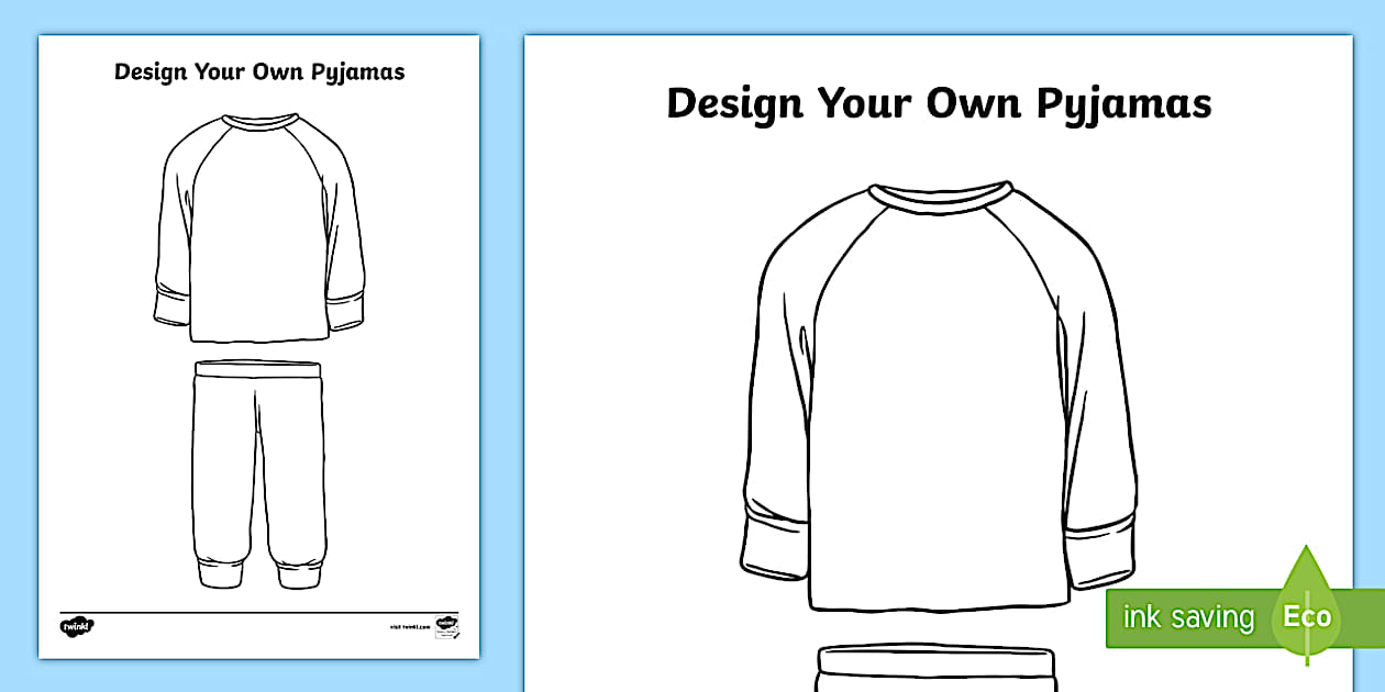Pyjama Day Activity | Design Your Own Pyjamas (teacher made)