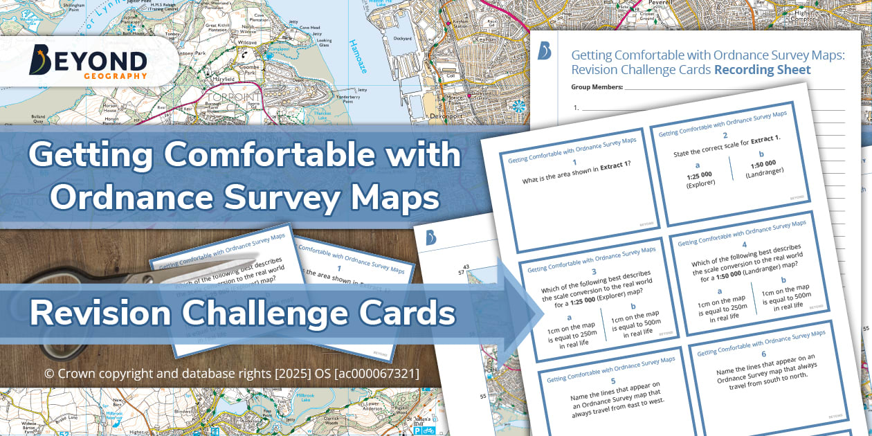 Getting Comfortable with Ordnance Survey Maps Revision Challenge