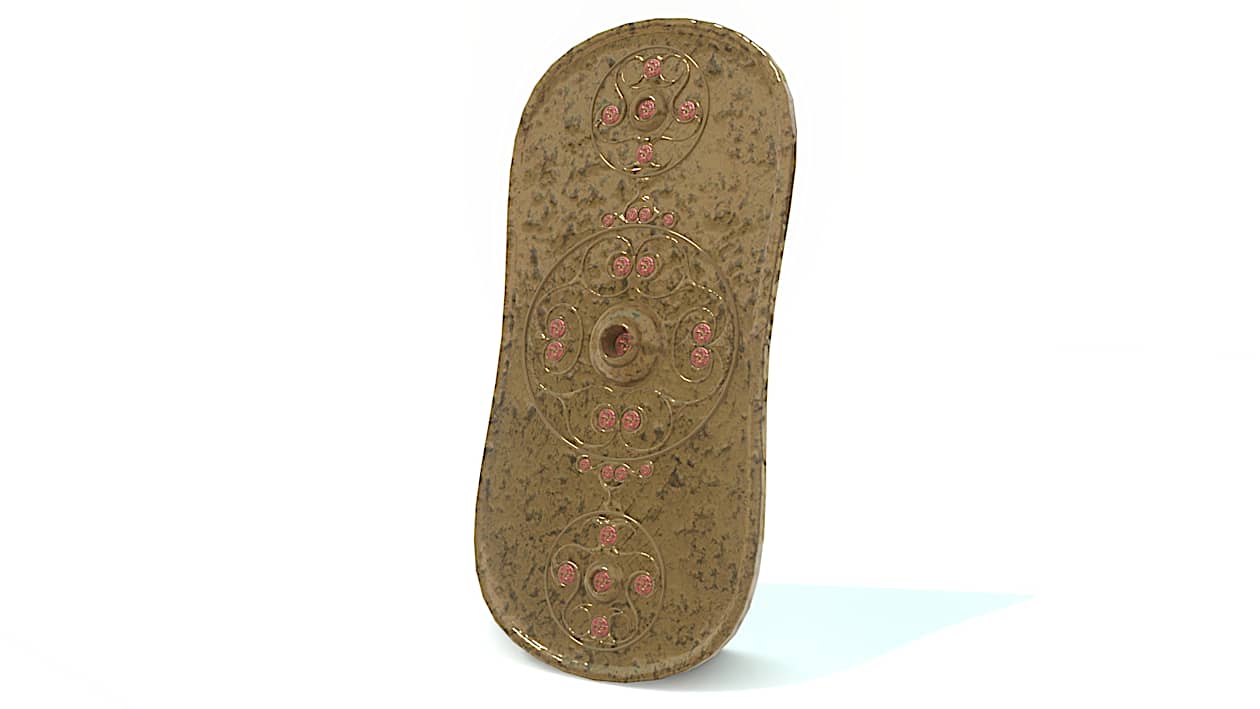 3D Model: Stone Age to Iron Age - Celtic Decorative Shield