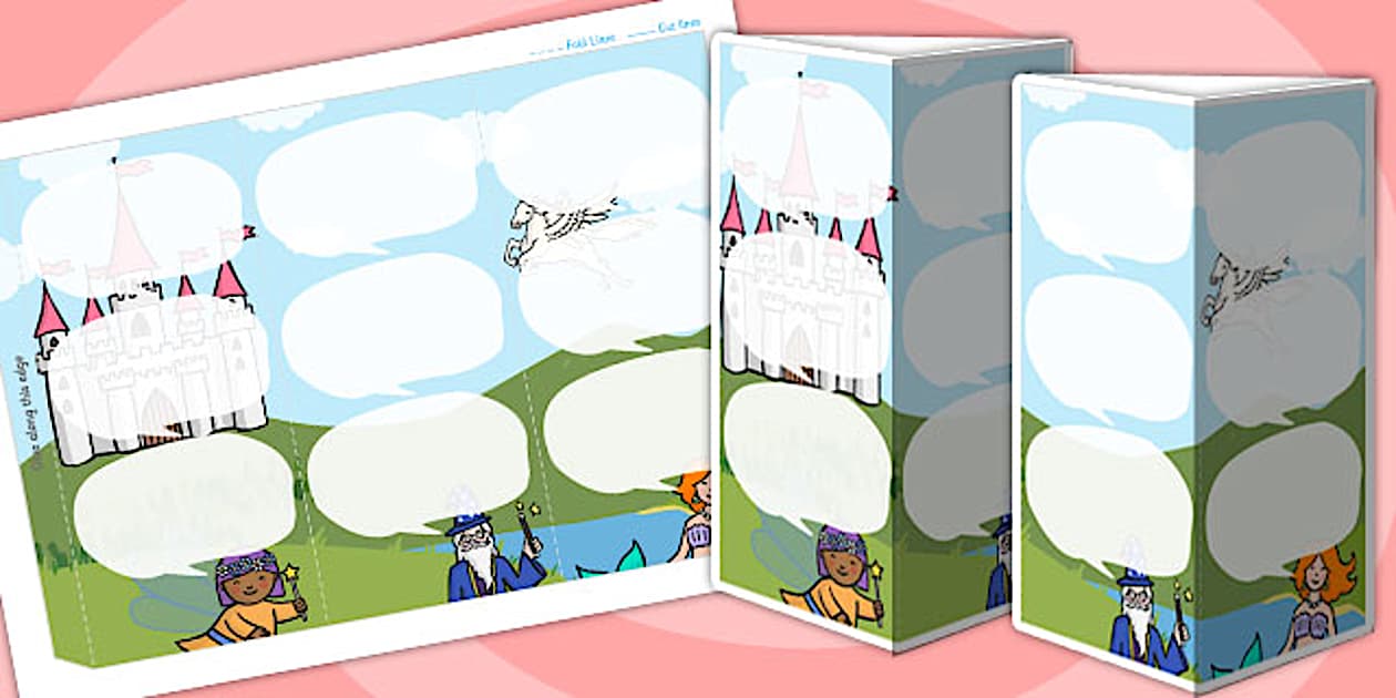 Editable Fantasy Themed Standing Tabletop Targets - Twinkl