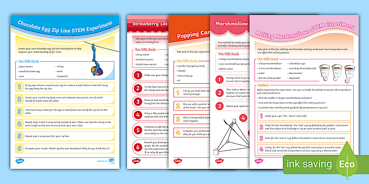 KS2 STEM Sweets Experiments Pack (teacher made) - Twinkl