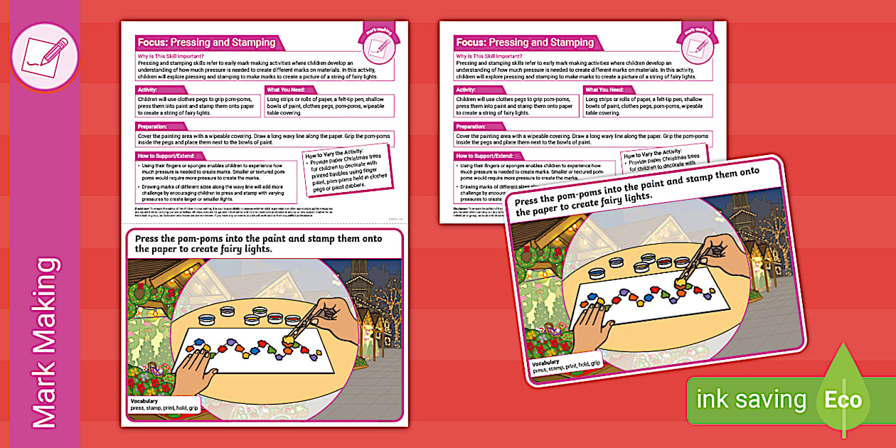 Christmas Fine Motor Skills Mark-Making Activity for EYFS
