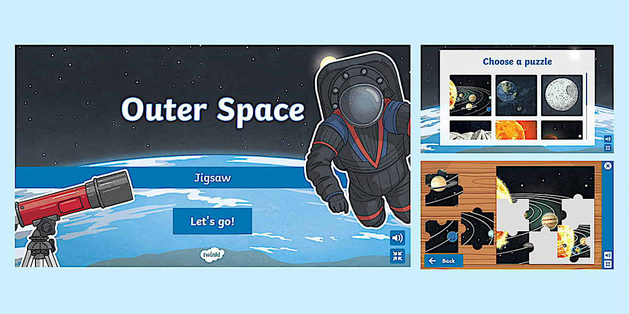 Outer Space Interactive Jigsaw - Twinkl Go (teacher made)