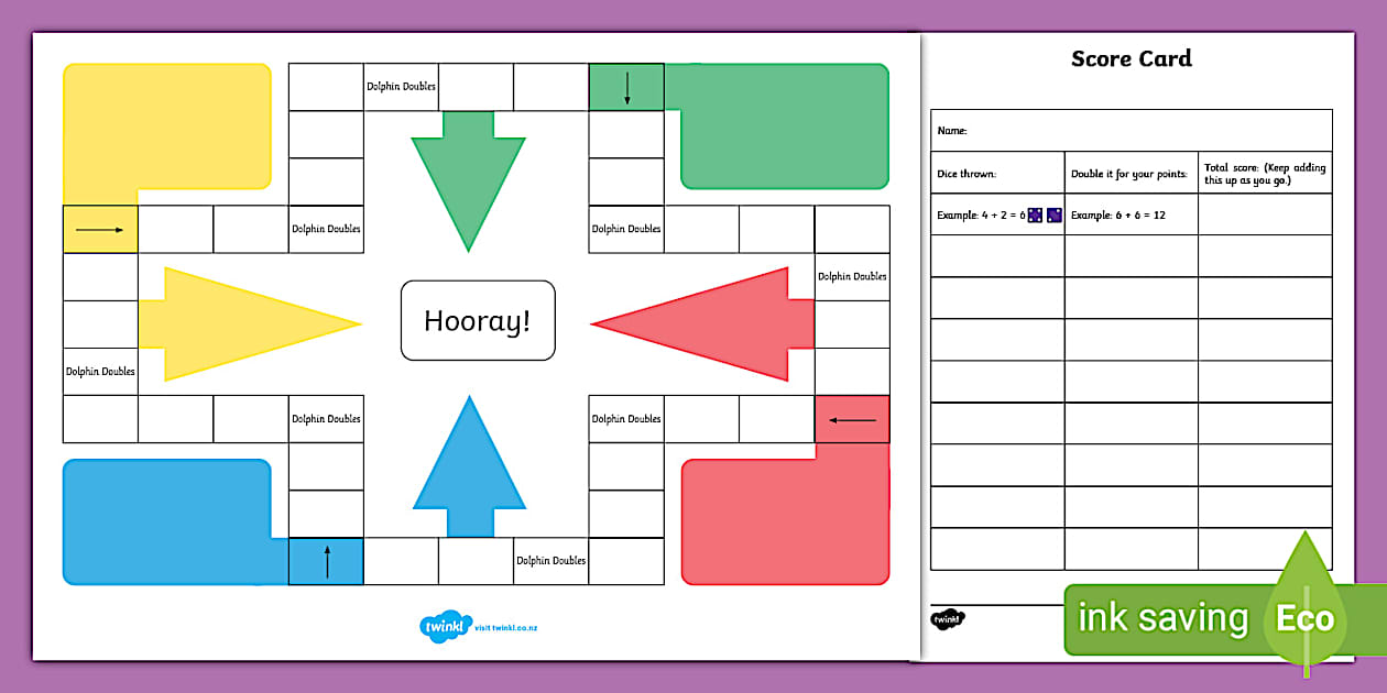 Stage 4: Dolphin Doubles Maths Game (teacher made) - Twinkl