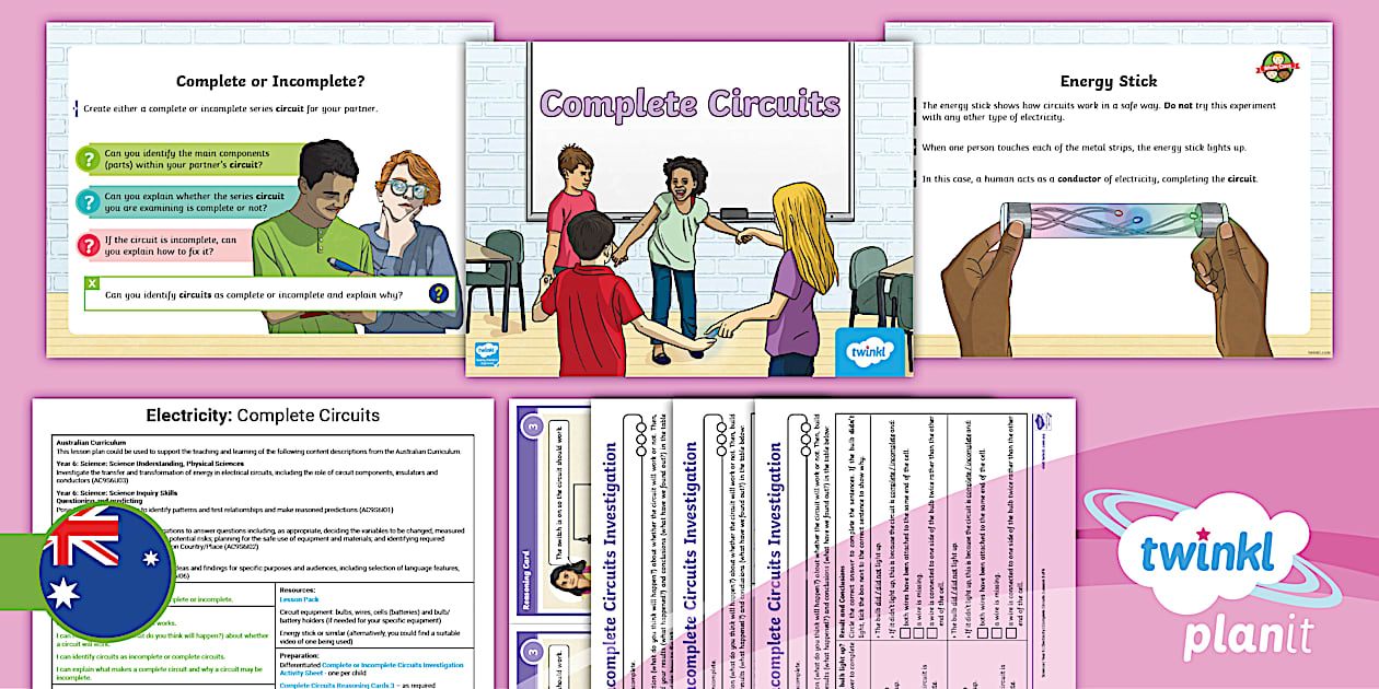 Year 6 Science Electricity Lesson 3 Complete Circuits