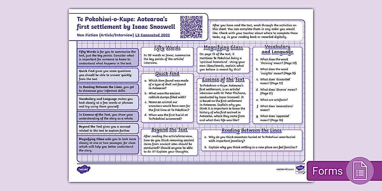 Connected L3 2022: Te Pokohiwi-o-Kupe: Aotearoa's first settlement