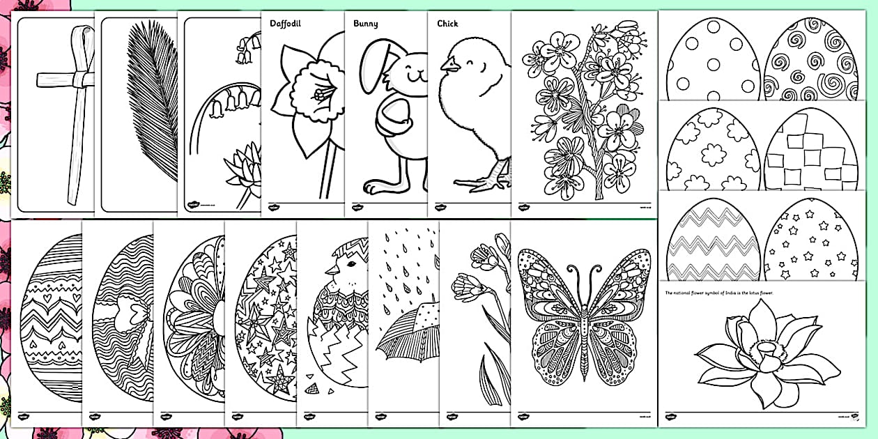 Spring Colouring Resource Pack - Twinkl