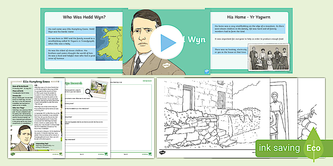 Hedd Wyn Black Chair Resource Pack | Twinkl Cymru - Twinkl