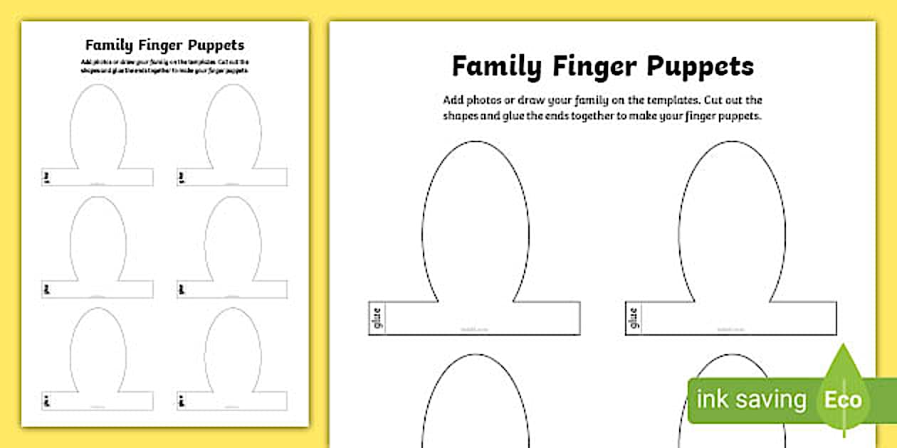 Finger Puppet Templates | Role-Play | Primary Resource