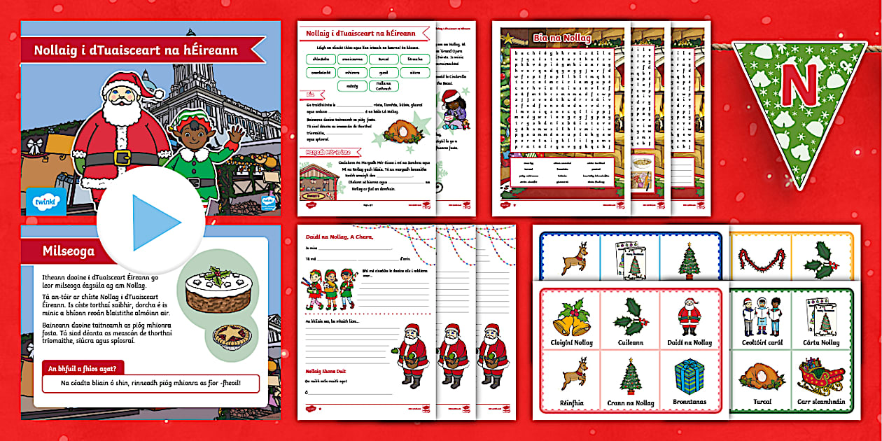 Pacáiste Gníomhaíochta na Nollag (Teacher-Made) - Twinkl