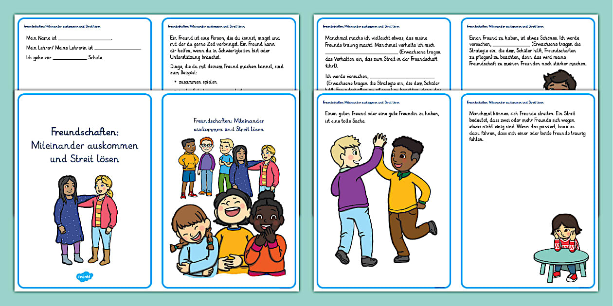Freundschaften: Miteinander auskommen und Streit lösen