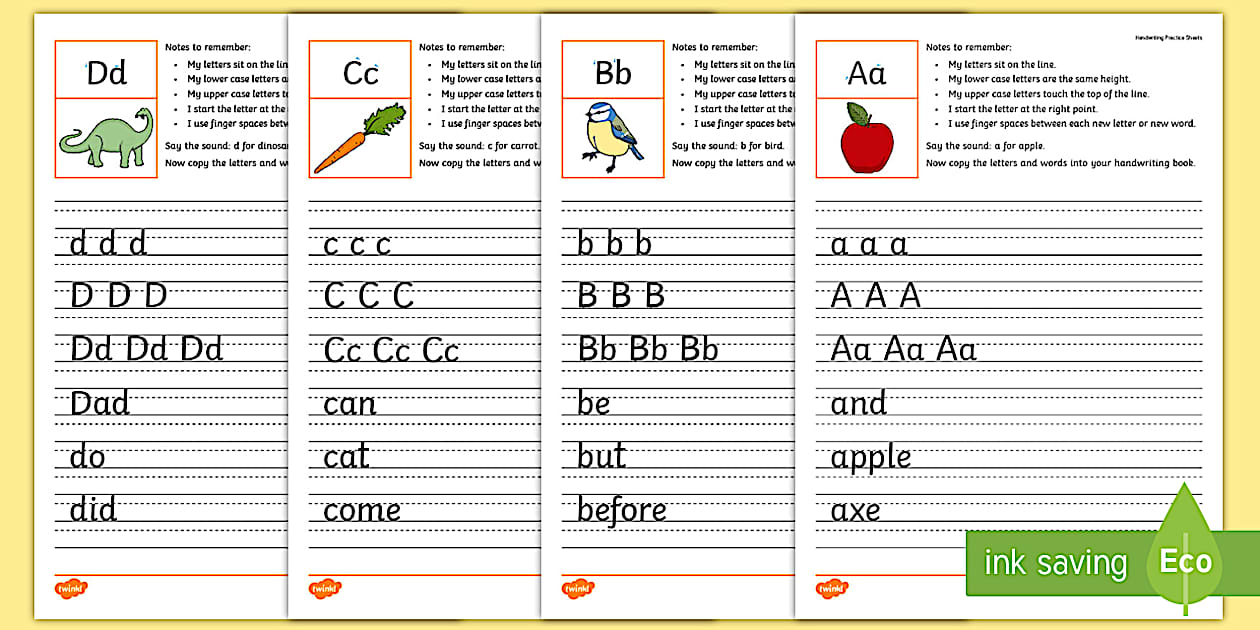 QLD Handwriting Worksheet (Hecho por educadores) - Twinkl