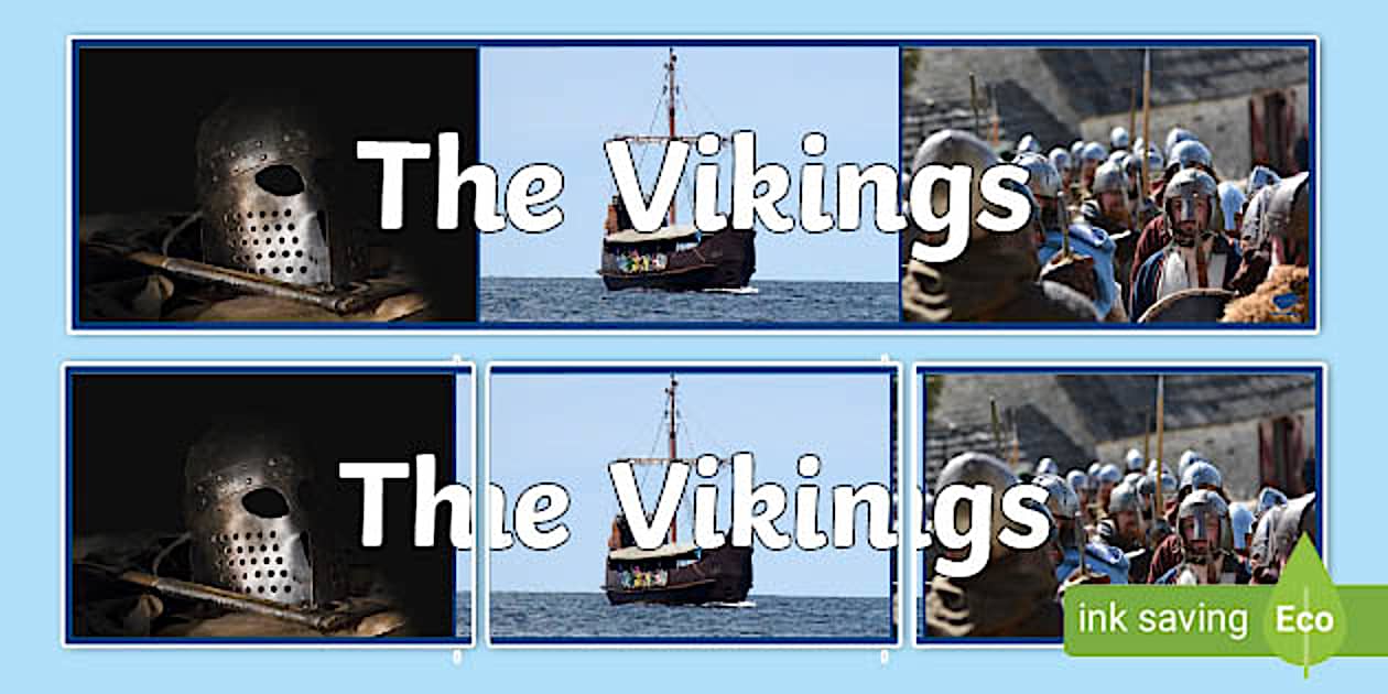 The Vikings Photo Display Banner (teacher made) - Twinkl