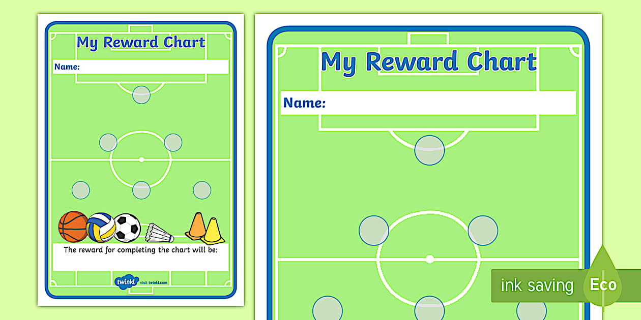 Sport Sticker Reward Chart (15mm) (teacher made) - Twinkl
