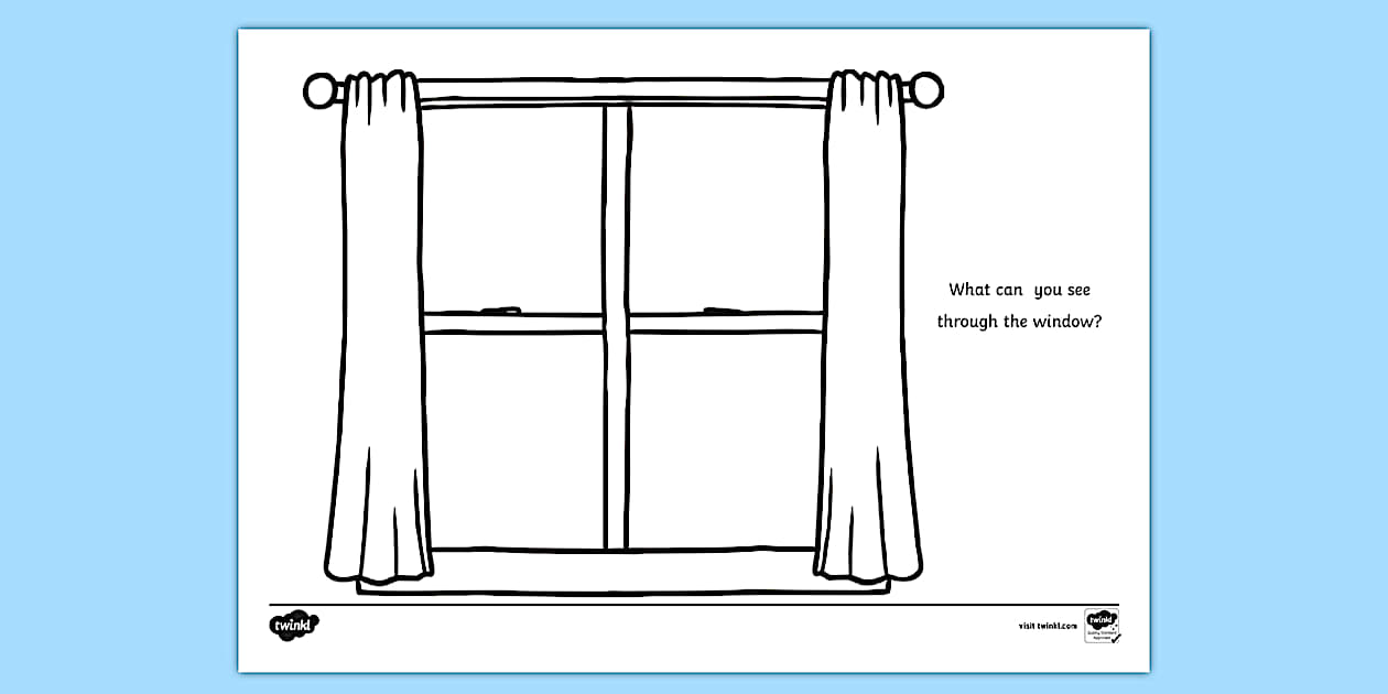 Window Template | Drawing Sheets (teacher made) - Twinkl
