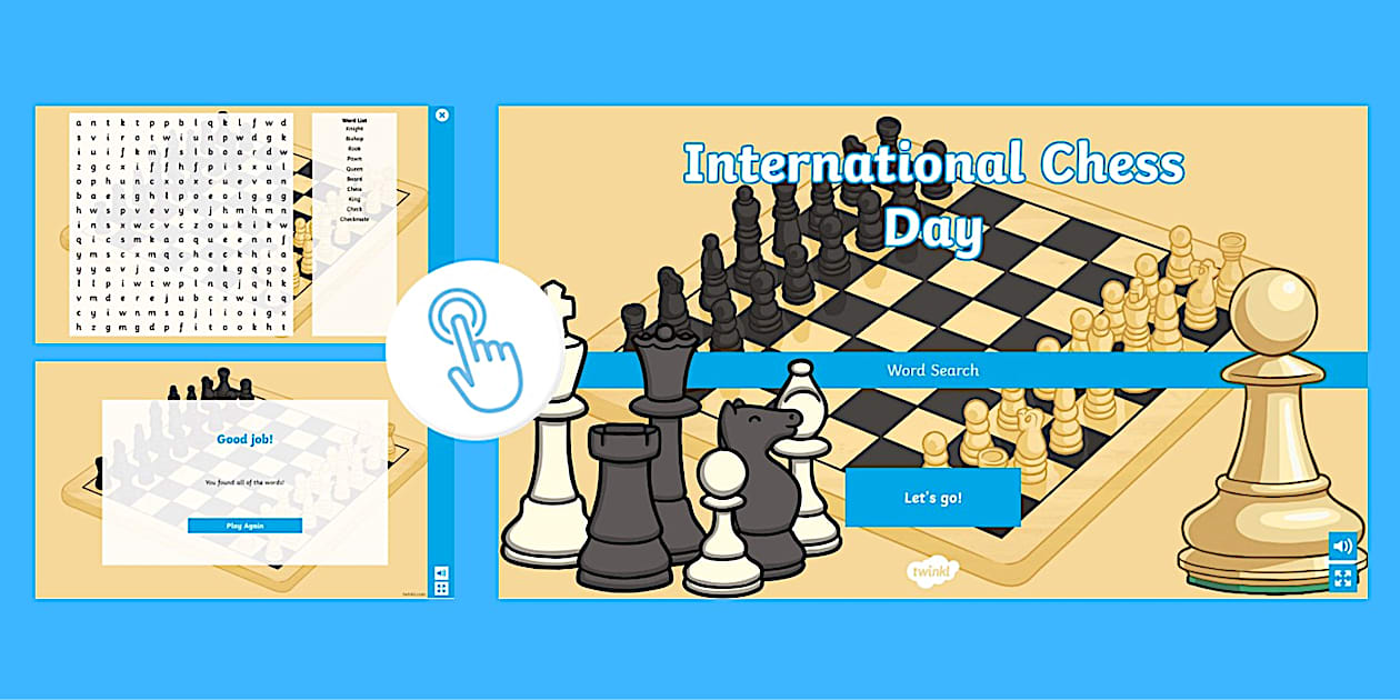 Chess Word Search | International Chess Day (teacher made)