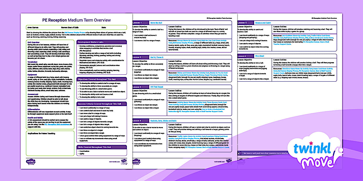 👉 Move: Reception Games: Best of Balls Medium Term Overview