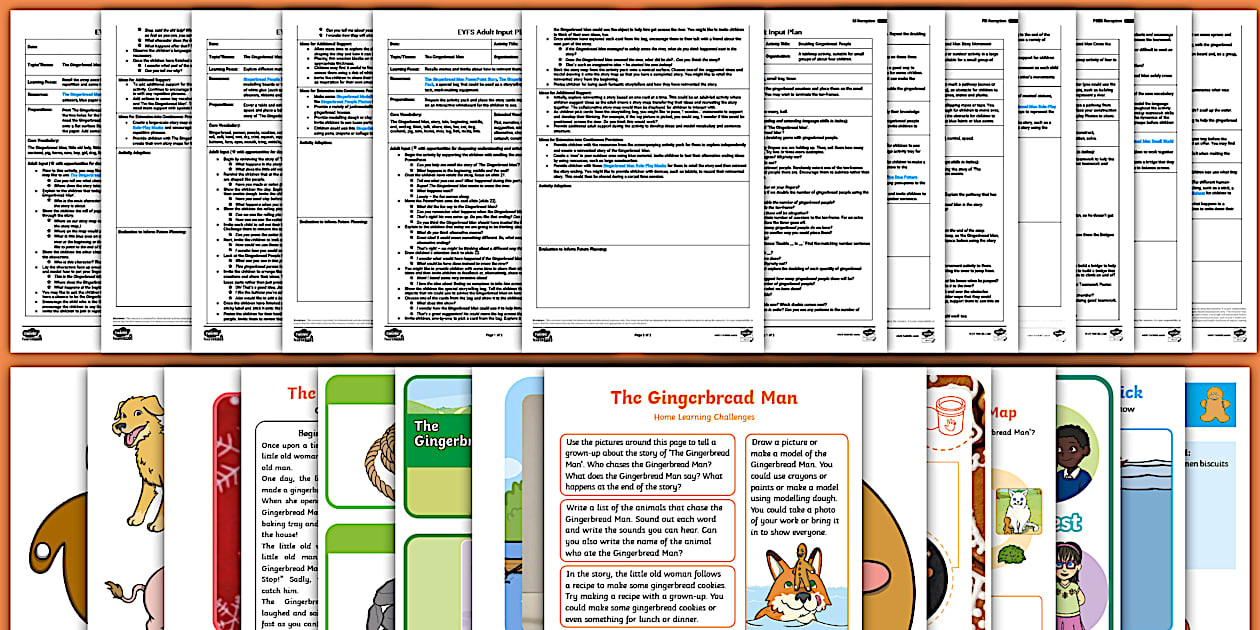 EYFS The Gingerbread Man Planning & Resource Pack Reception