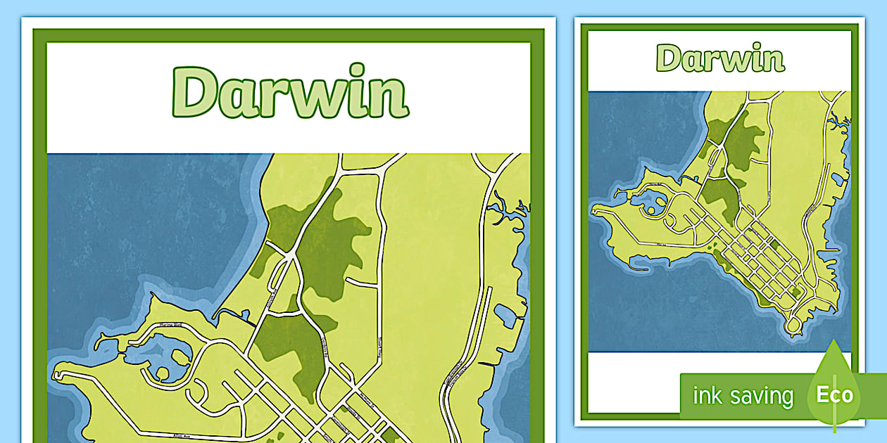 Darwin Map (صُمم من قبل مُختصّين) - Twinkl