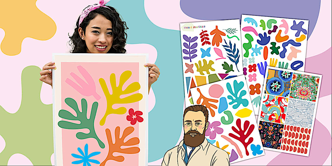 Défi artistique inspiré d'Henri Matisse - pack d'activités