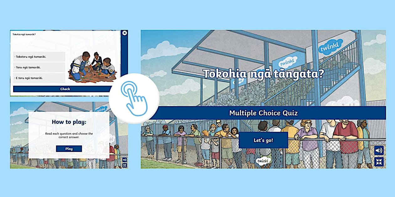 Te Reo Māori: Counting People Interactive Multiple Choice Quiz