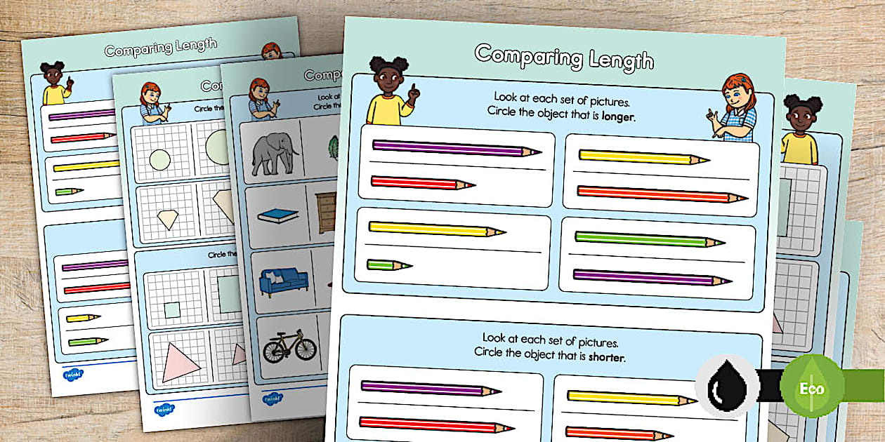 Comparing Length, Area, Weight and Capacity Activity Sheets
