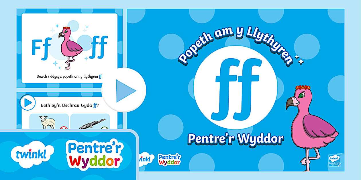 Pentre'r Wyddor: Popeth am y Llythyren ff (teacher made)