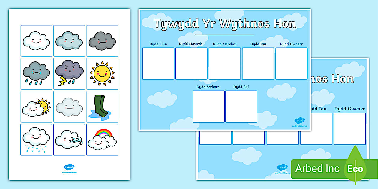 Tywydd Yr Wythnos Hon (teacher made) - Twinkl