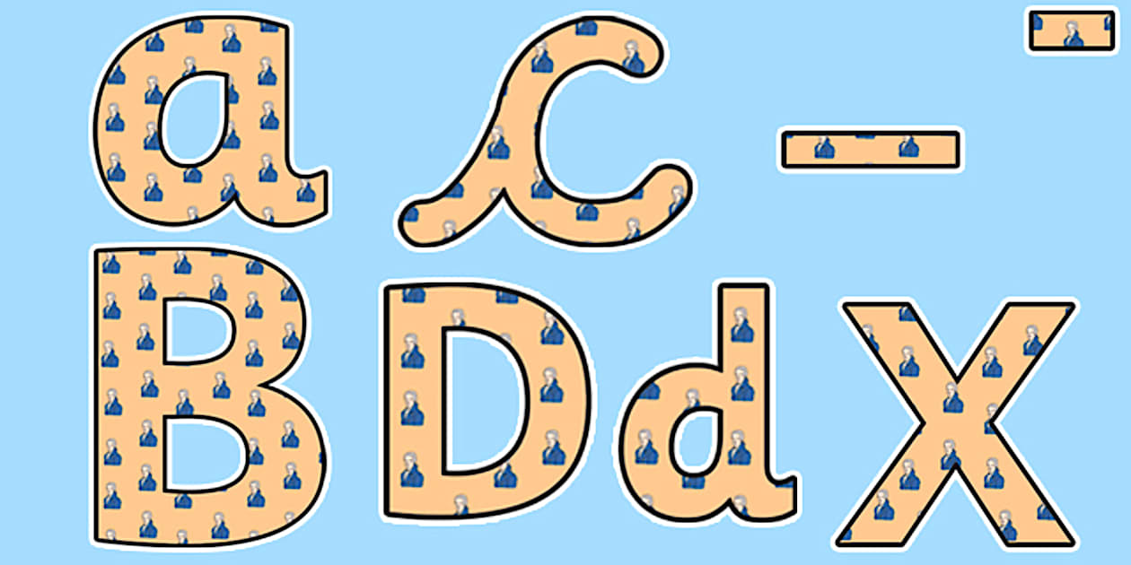 Cursive William Wilberforce Themed Display Lettering