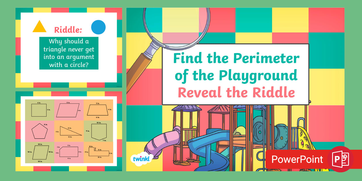 Find the Perimeter of the Playground Reveal the Riddle