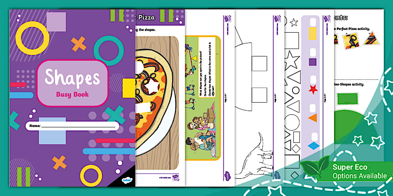 Shapes Busy Book | Parents Printable Resources - Twinkl
