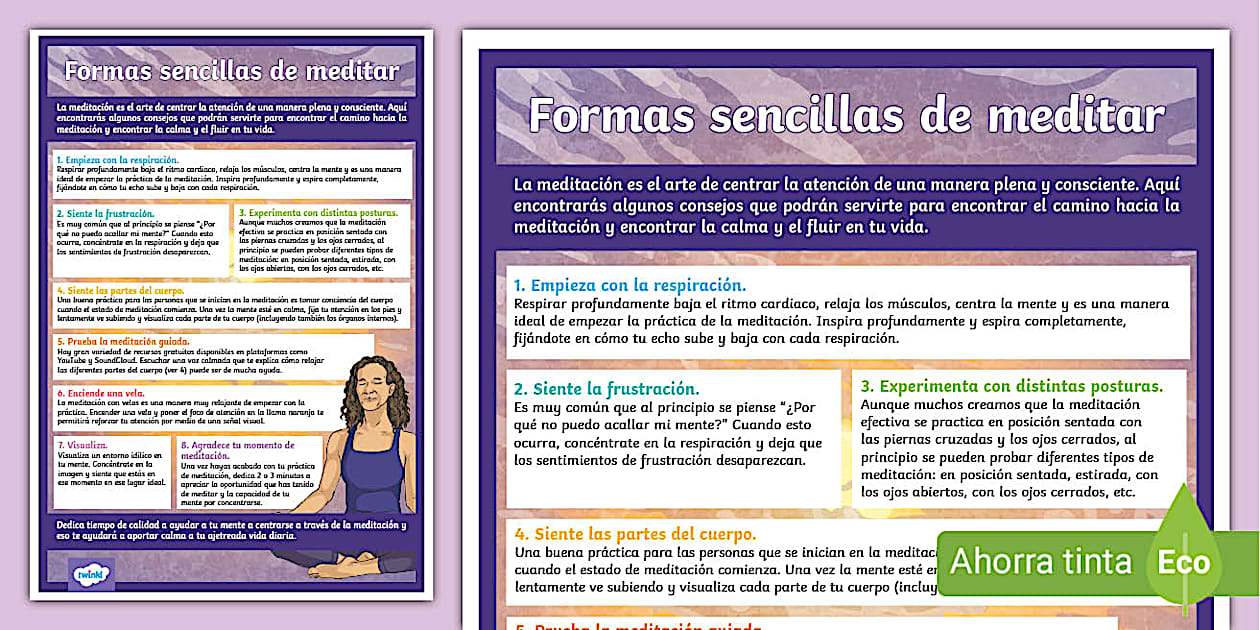 Guía para adultos: Formas sencillas de meditar - Educación para adultos