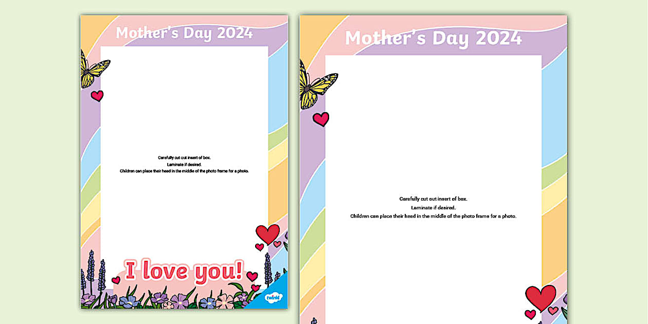 Mother's Day Photo Frame - Editable (teacher made) - Twinkl