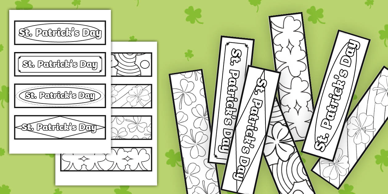 St. Patrick's Day Bookmarks (teacher made) - Twinkl