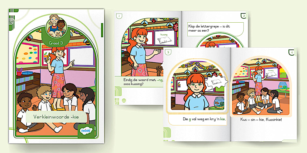 Graad 3 Klanke Verkleinwoorde -kie e-boek (teacher made)